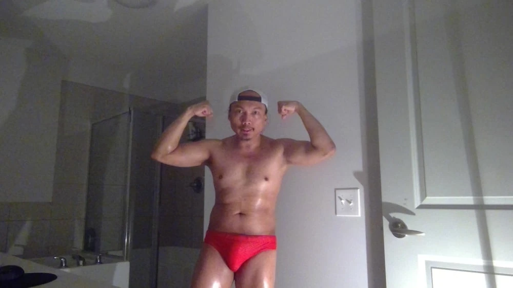 Flexing In Red Speedos Again 16 Pics Xhamster