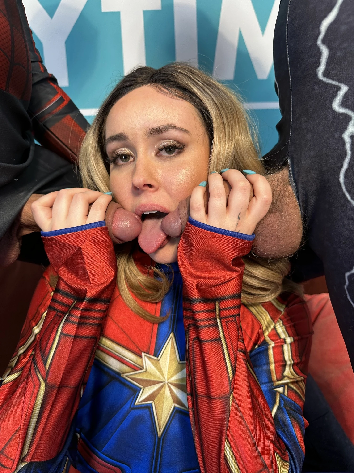 Marvel Blow Jobs Black Widow Captain Marvel Orgy 14 Pics Xhamster 6852